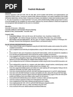 Sample Resume For SAP EWM | PDF | Warehouse | Enterprise Resource Planning