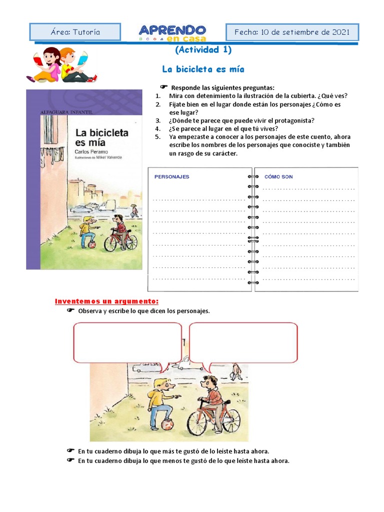 Actividad 1-La Bicicleta Es Mía | PDF