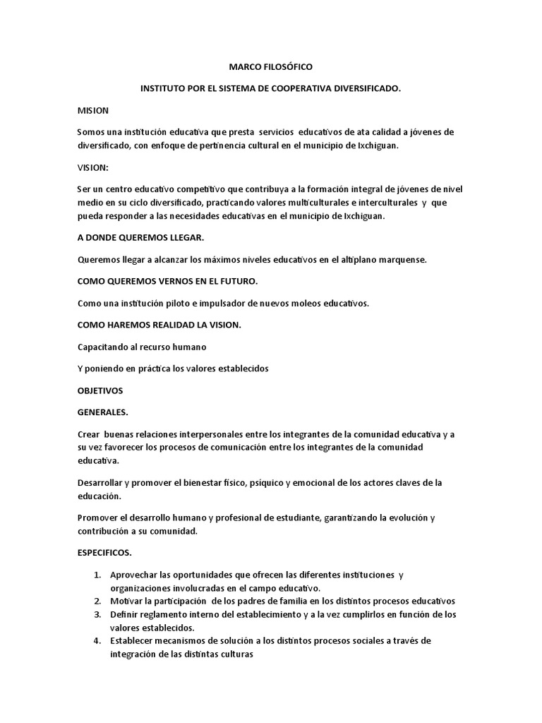 Marco Filosófico | PDF