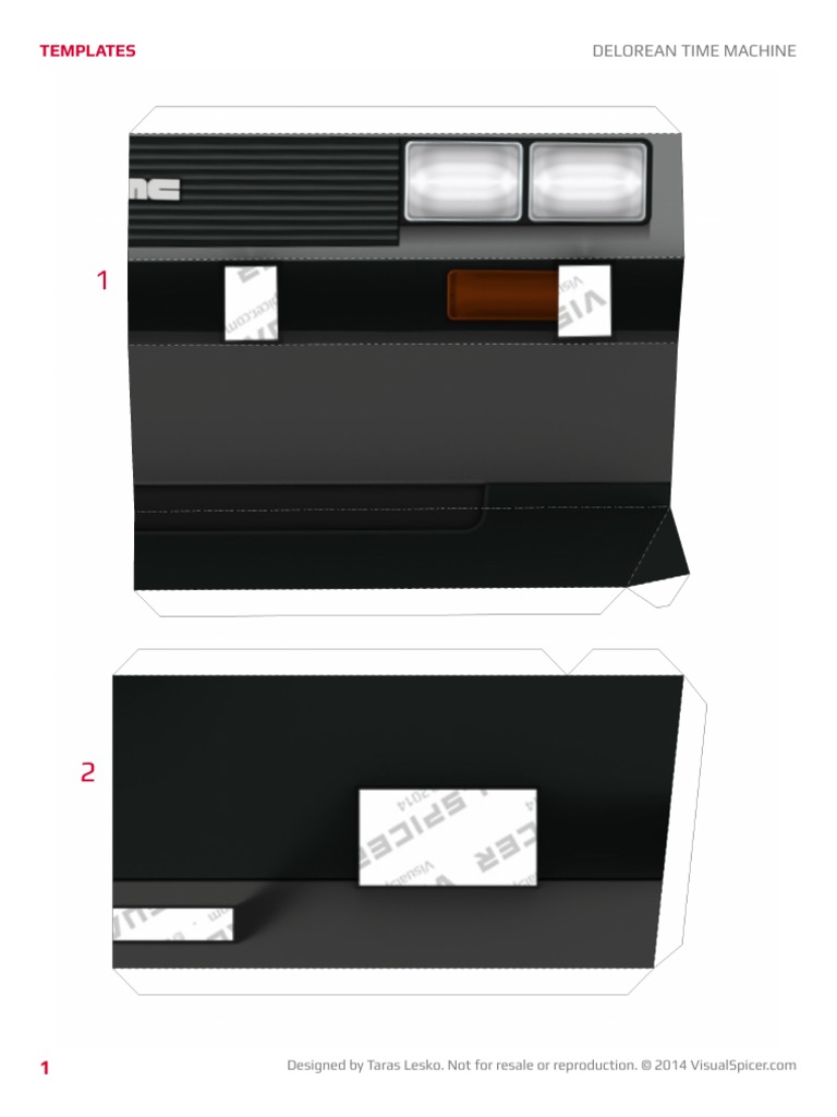 DeLorean TimeMachine Templates | PDF