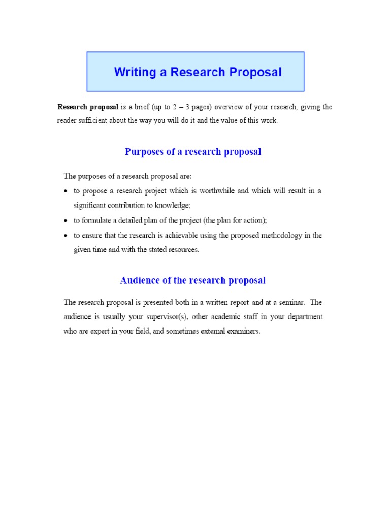 Proposal Writting | PDF