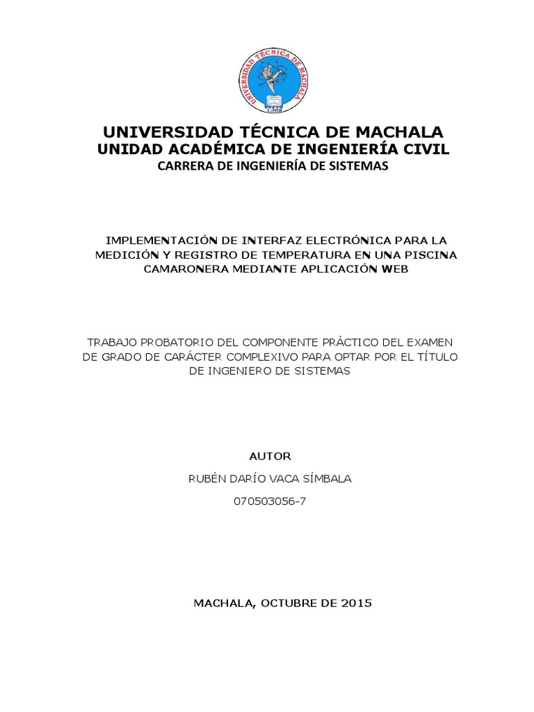 Informe Final Ruben Dario Vaca Simbala | PDF | Mi sql | Arduino
