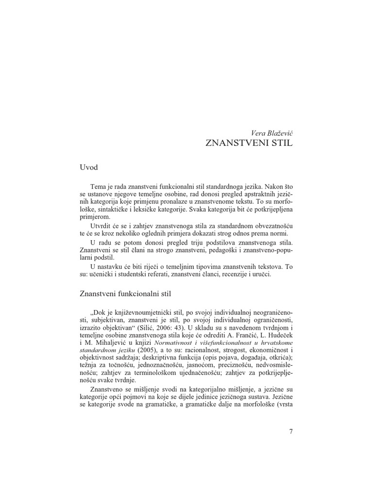 02 Znanstveni Stil Broj | PDF