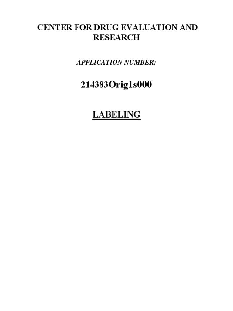 Orig 1 S 000 LBL | PDF | Medical Specialties | Medicine