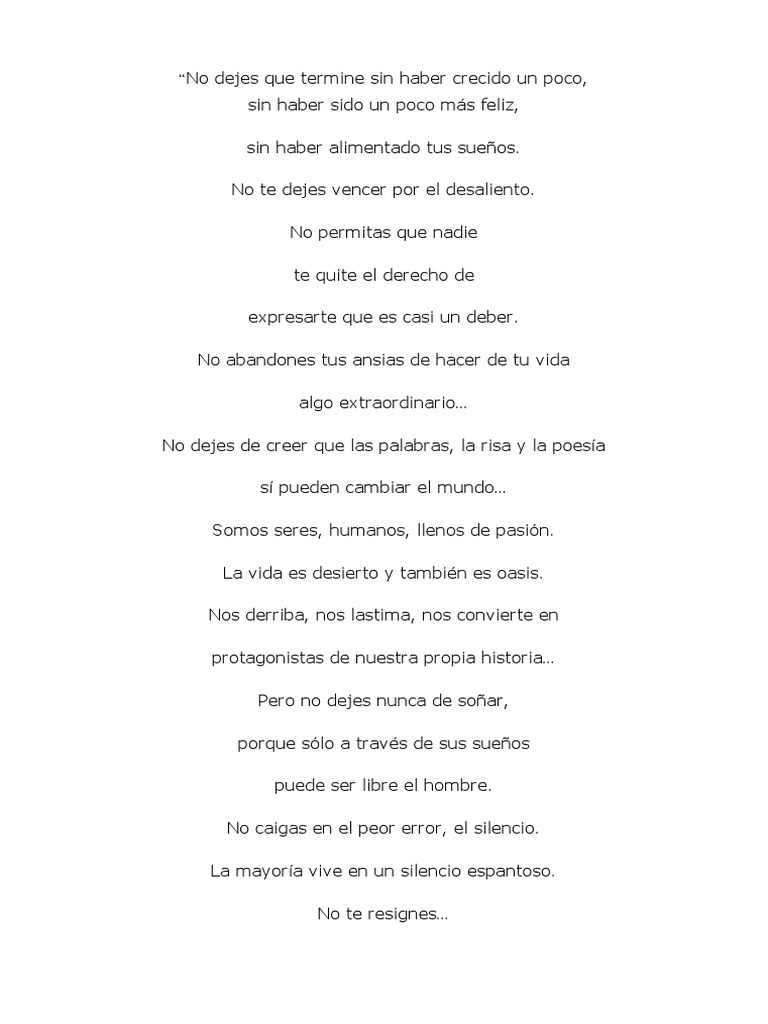 Carpe Diem de Walt Whitman | PDF