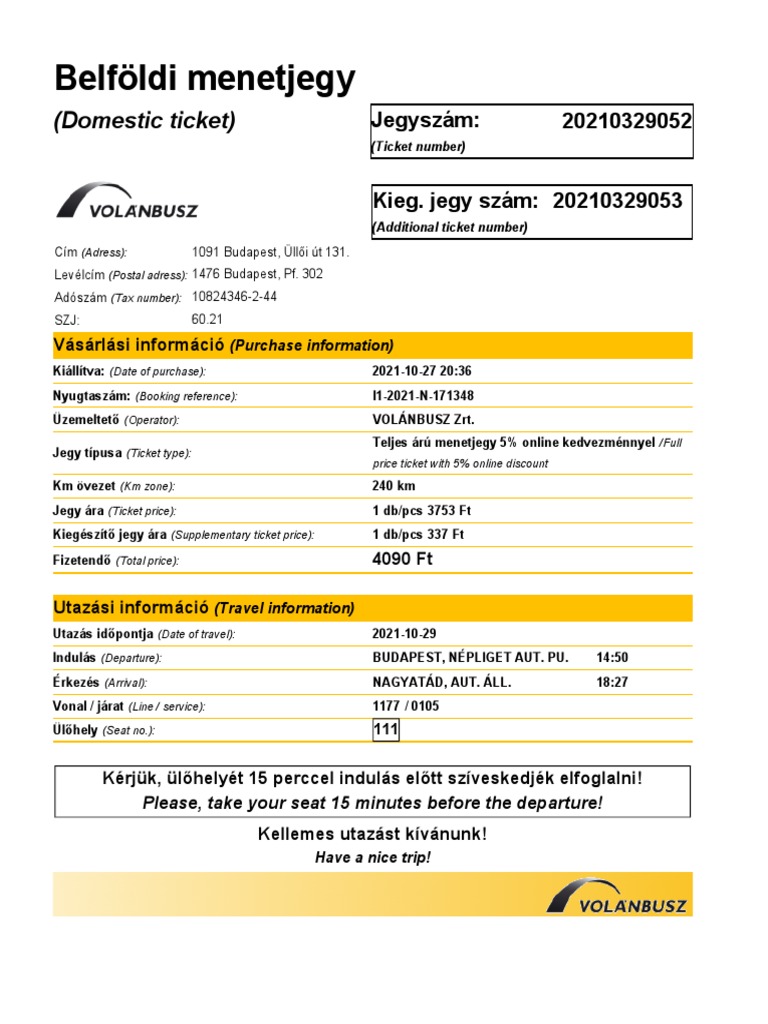 Jegy - I1 2021 B 171970 | PDF