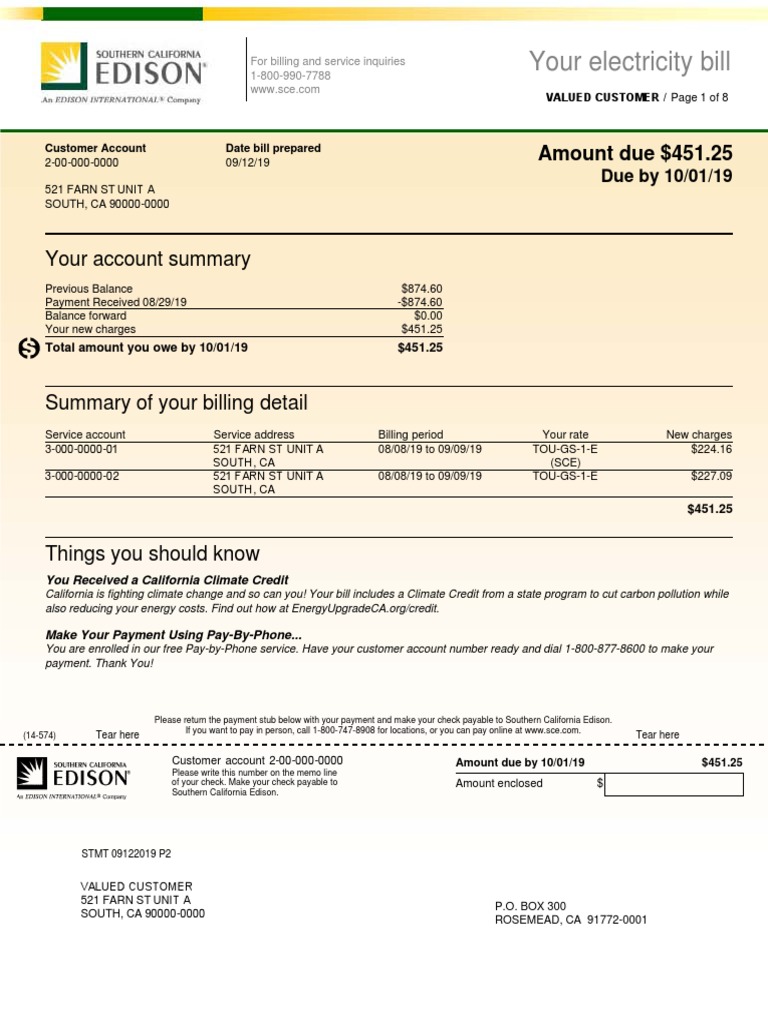 Cpa Bill Sample 2019 - Wcag | PDF | Electromagnetic Field | Cheque