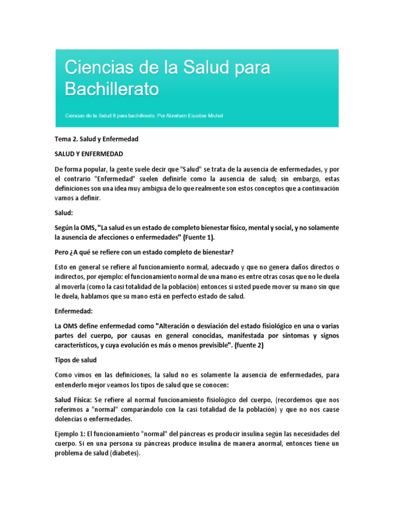 Tema 2. Salud y Enfermedad | PDF | Sociedad | Salud mental