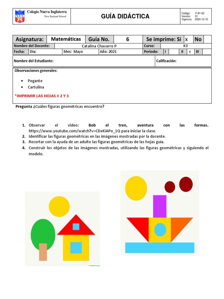 Guia # 6 Matematicas | PDF
