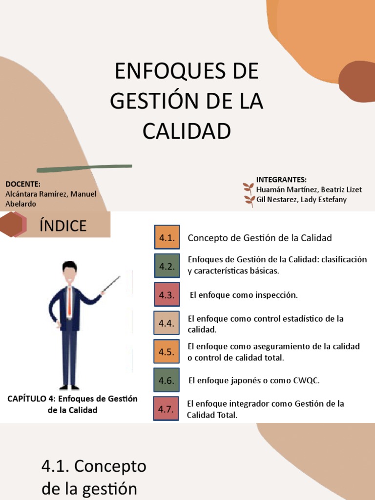 Enfoques de Gestión de Calidad | PDF | Calidad (comercial) | Gestión de la calidad