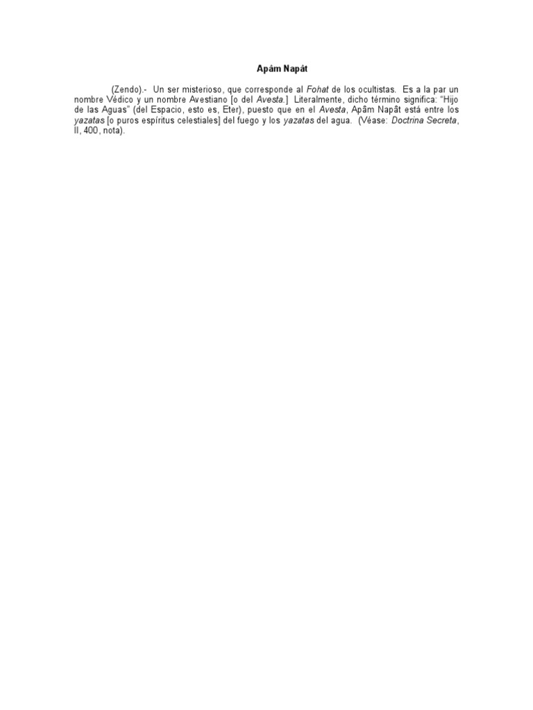 Apâm Napât | PDF | Religión y espiritualidad