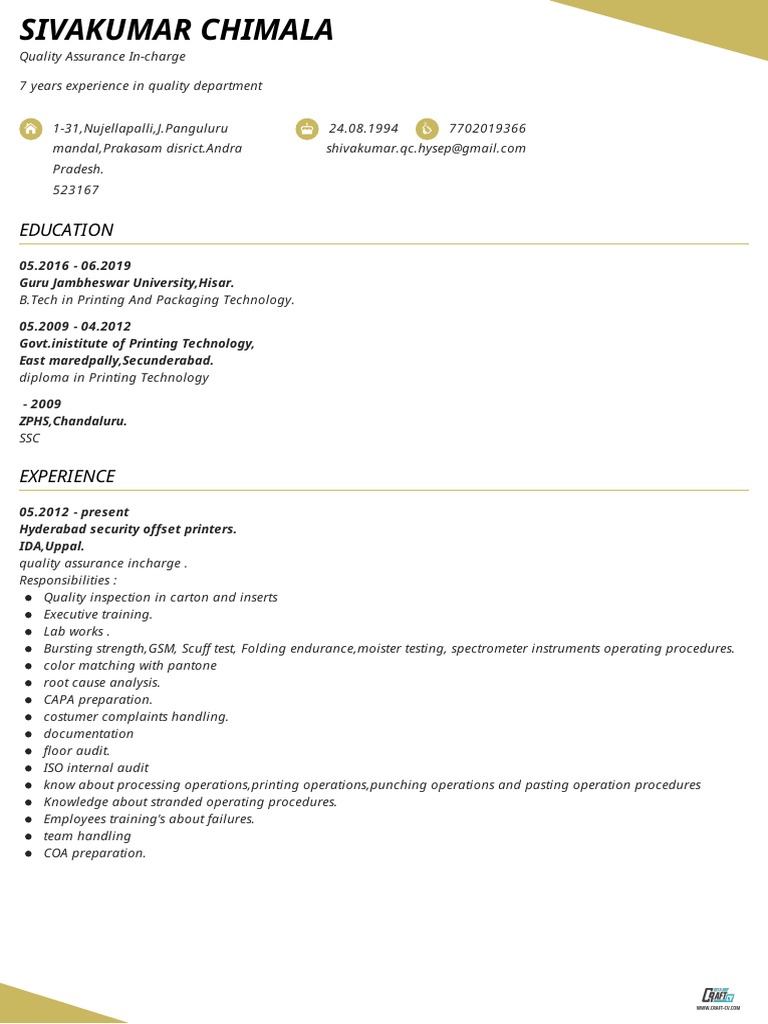 1583915538271resume Sivakumar | PDF | Business | Computing