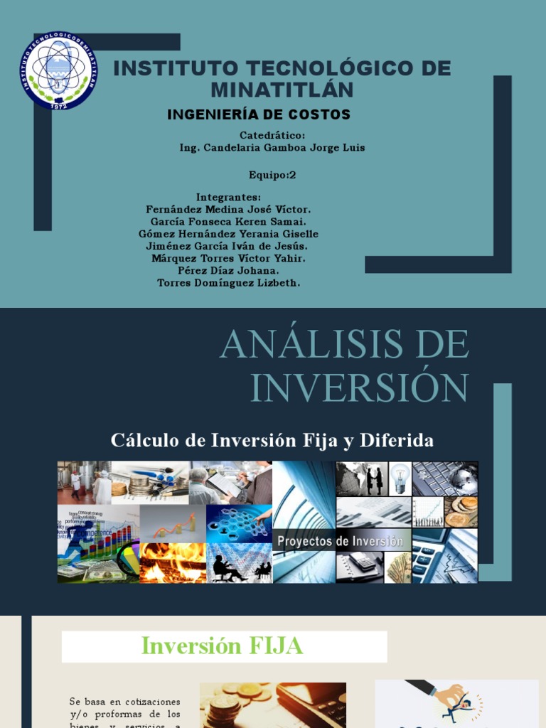 Equipo 2-Inversión Fija y Diferida. | PDF | Inversiones | Economias