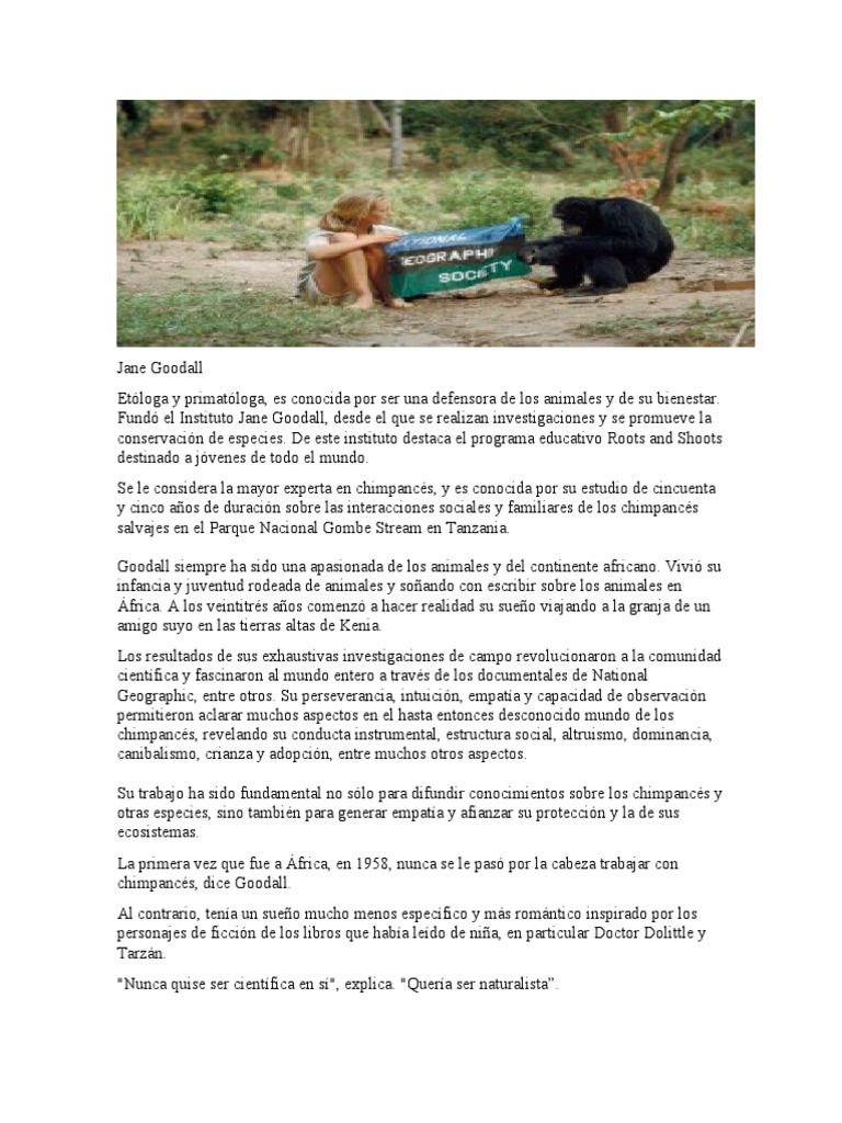 Jane Goodall | PDF