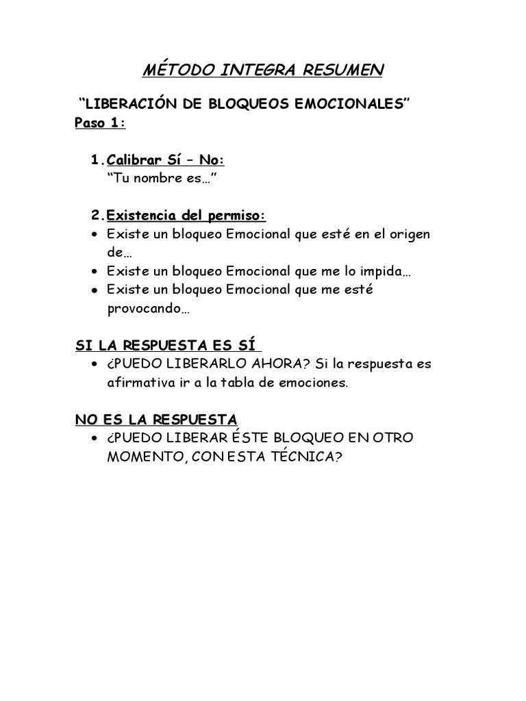 Método Integra Resumen | PDF