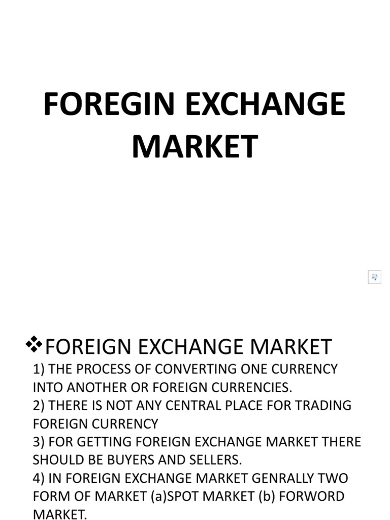 Foregin Exchange Market | PDF