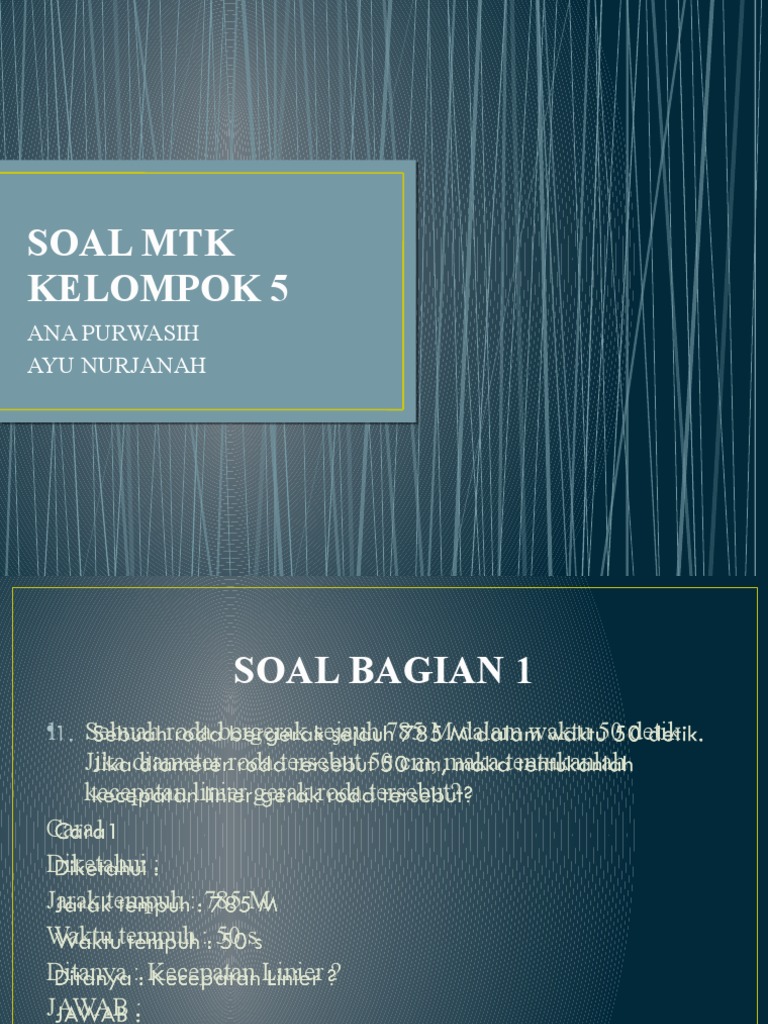 SOAL MTK KELOMPOK 5 Tuweb 6 | PDF