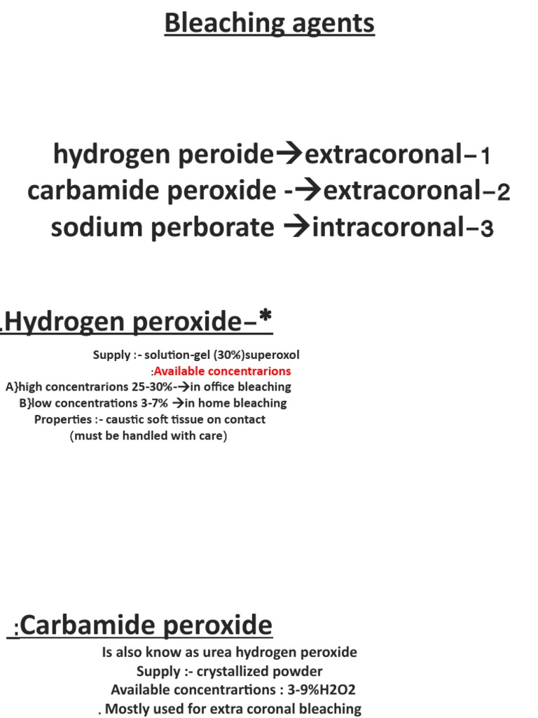 Bleaching | PDF | Bleach | Hydrogen Peroxide