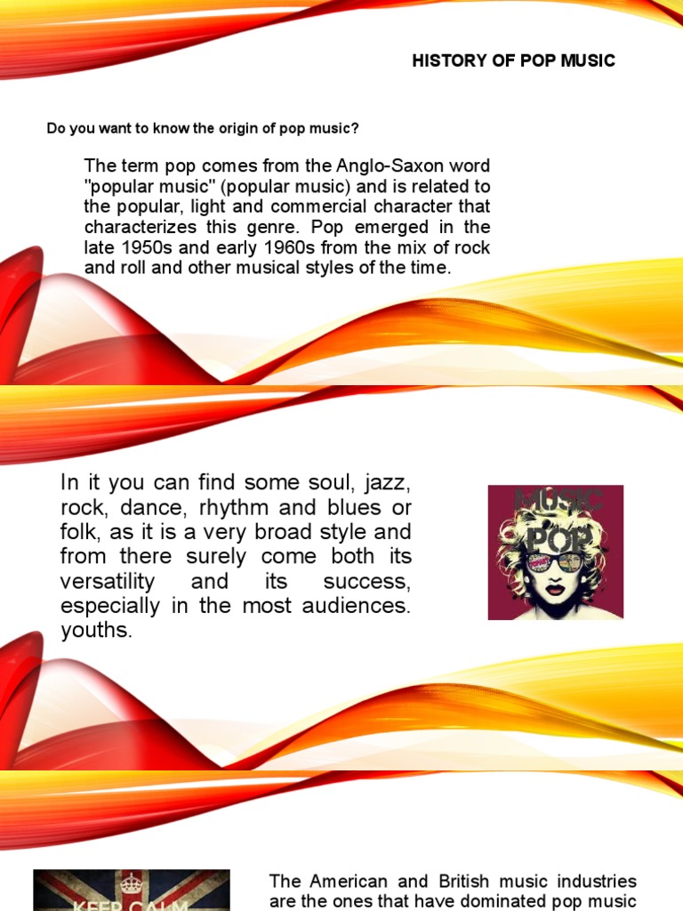 Do You Want To Know The Origin of Pop Music? | PDF | Pop Music ...