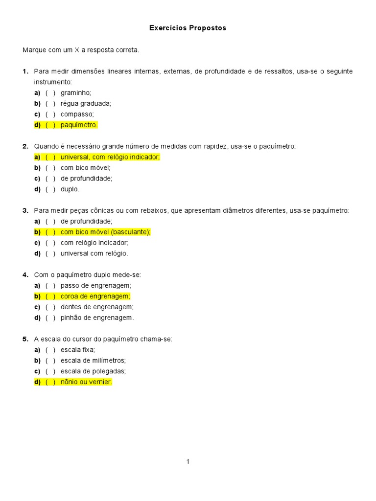Metrologia Paquimetro - Leitura | PDF