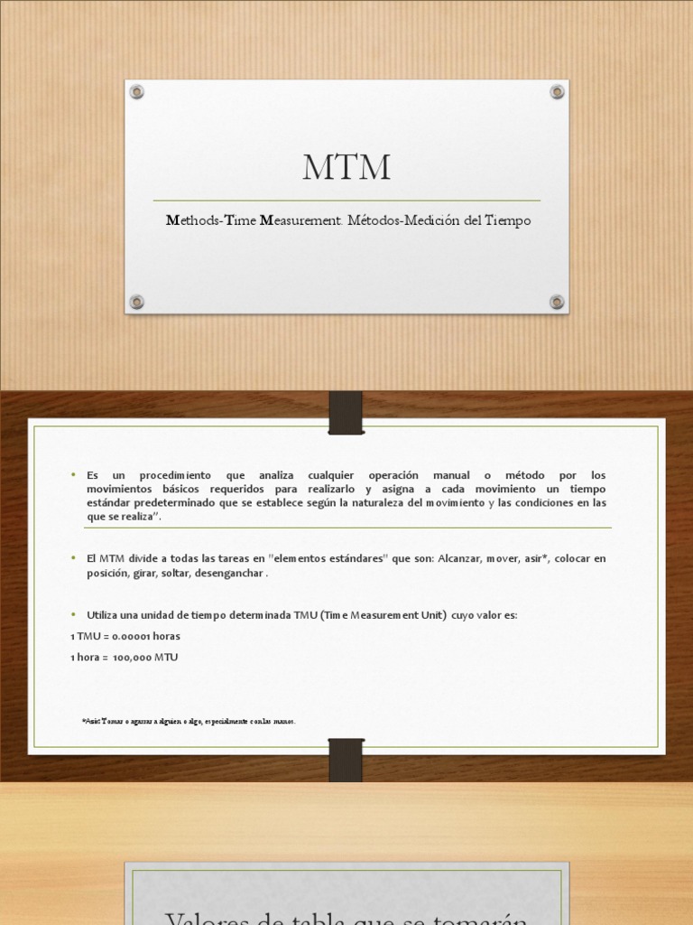 Methods-Time Measurement. Métodos-Medición Del Tiempo | PDF