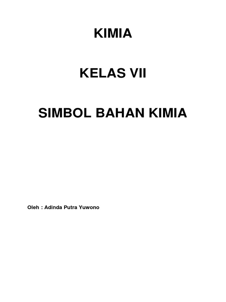 Simbol Bahan Kimia | PDF