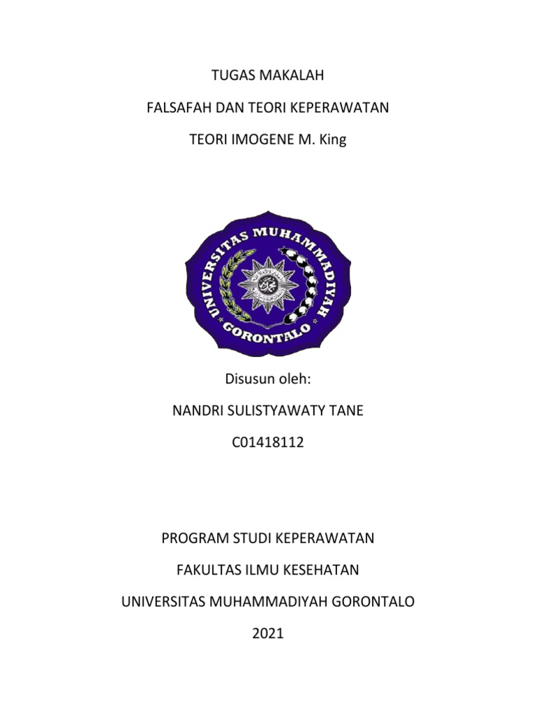 Falsafah Dan Teori Keperawatan Imogene | PDF Falsafah Dan Teori Keperawatan Imogene | PDF