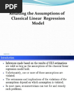 Chapter 4 Violations of The Assumptions of Classical Linear Regression Models | PDF ...
