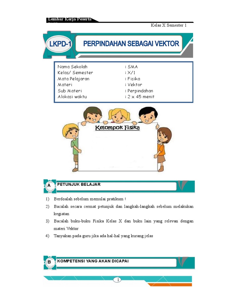 LKPD 1 Vektor | PDF