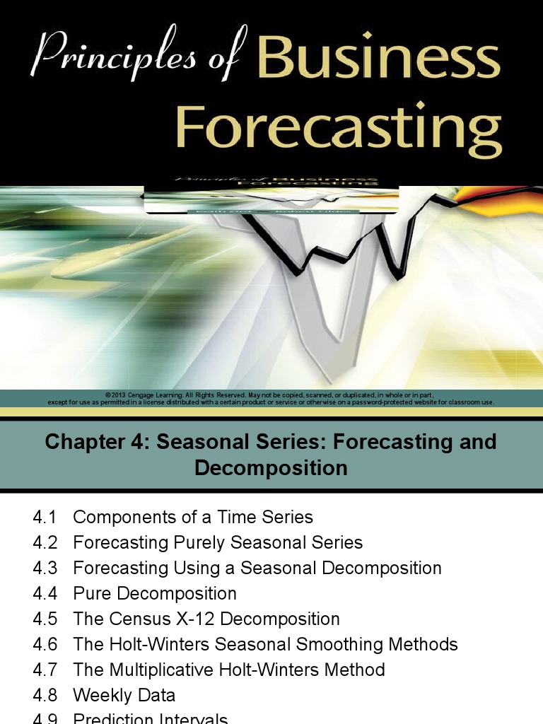 Principles of Business Forecasting Chapter 4 | PDF | Forecasting | Time ...
