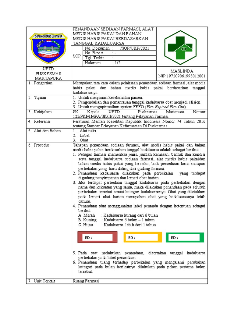 SOP | PDF | Pengembangan Diri | Kesehatan Holistik