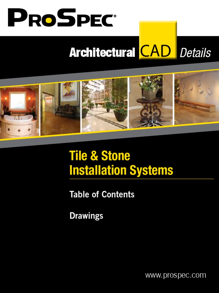 Ceramic Tile CAD - Detail Document2 | PDF | Mortar (Masonry) | Concrete