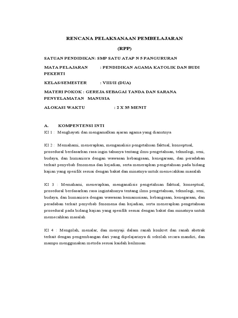 Rencana Pelaksanaan Pembelajaran Microteaching Pdf