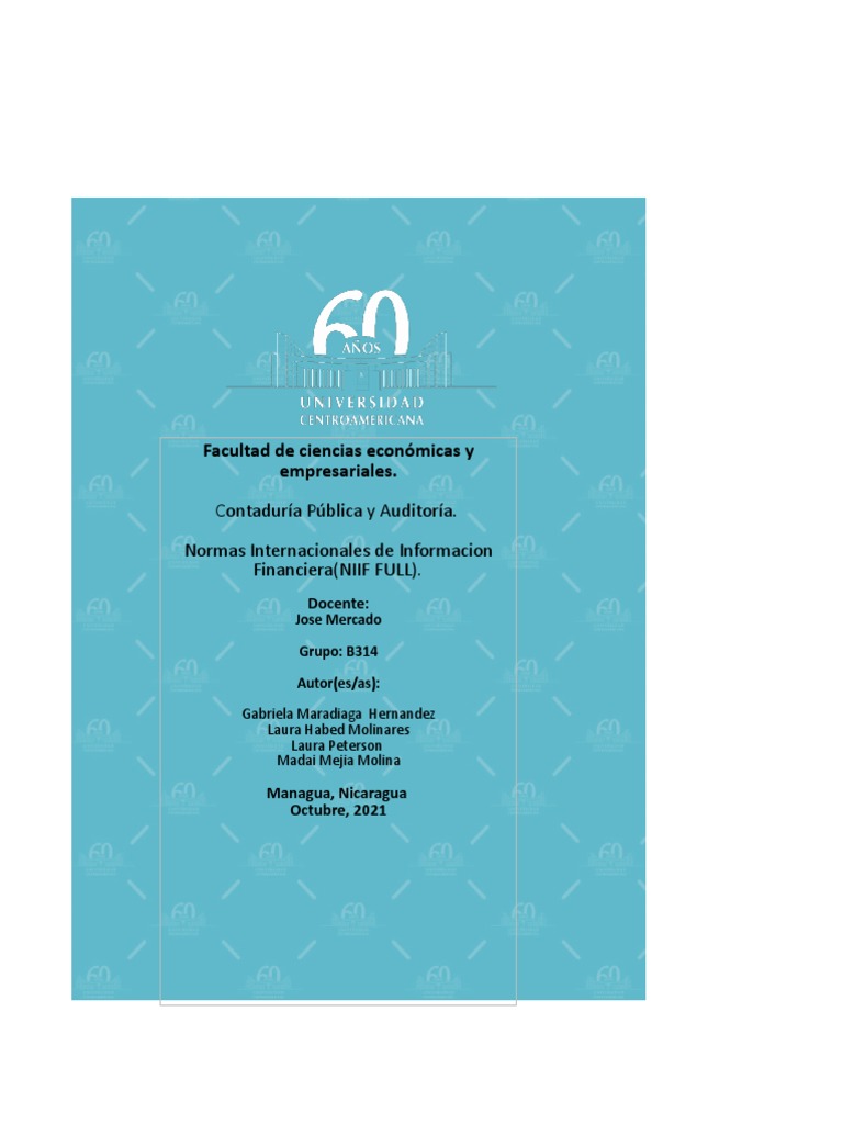 Tarea de Niif Full 3 | PDF | Contabilidad | normas internacionales de ...