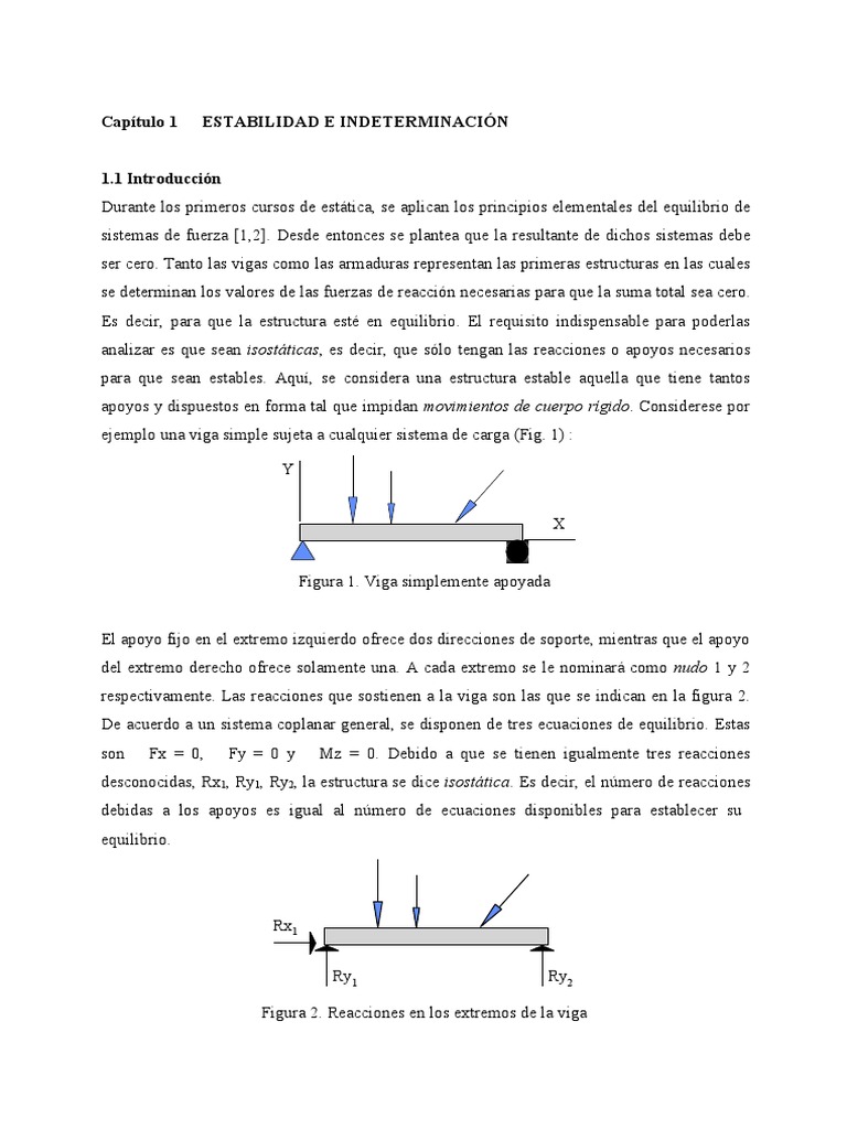 Estabilidad e Indeterminacion de Estructuras 2 | PDF | Braguero ...