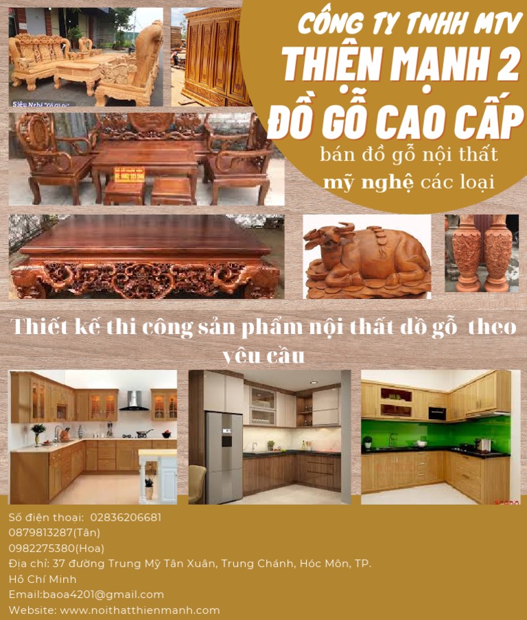 bán đồ gỗ nội thất: mỹ nghệ các loại | PDF