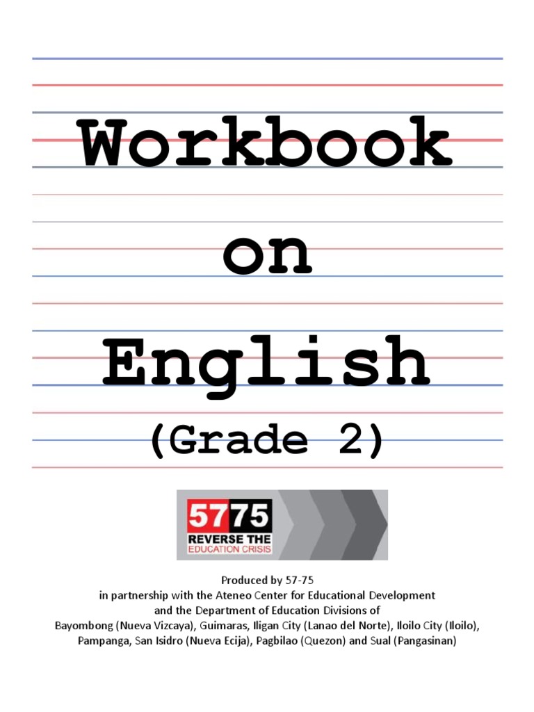 Workbook On English English: (Grade 2) | PDF | Verb | Grammar