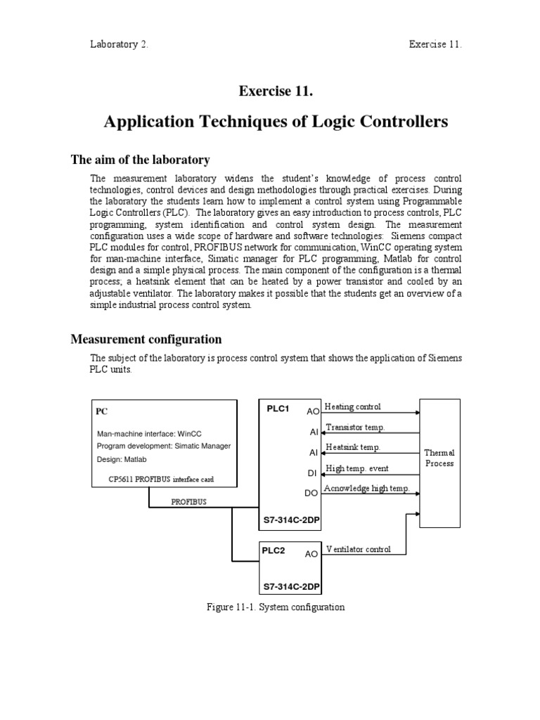 Exercise 11 | PDF | Programmable Logic Controller | Control Theory