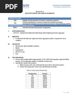 Unit Weight of Aggregates | PDF | Density | Weight