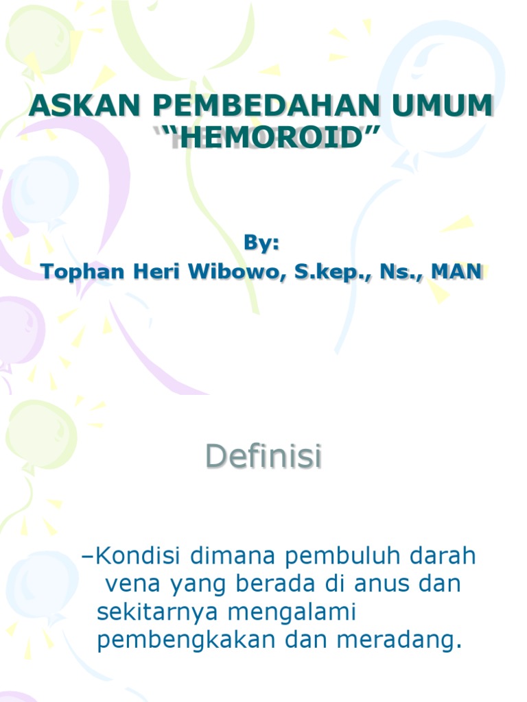Askan Pada Pembedahan Umum Hemoroid | PDF | Sains & Matematika