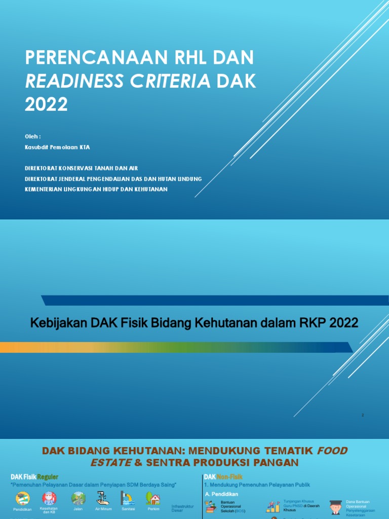 Rantek Dan Readiness Criteria Dak | PDF