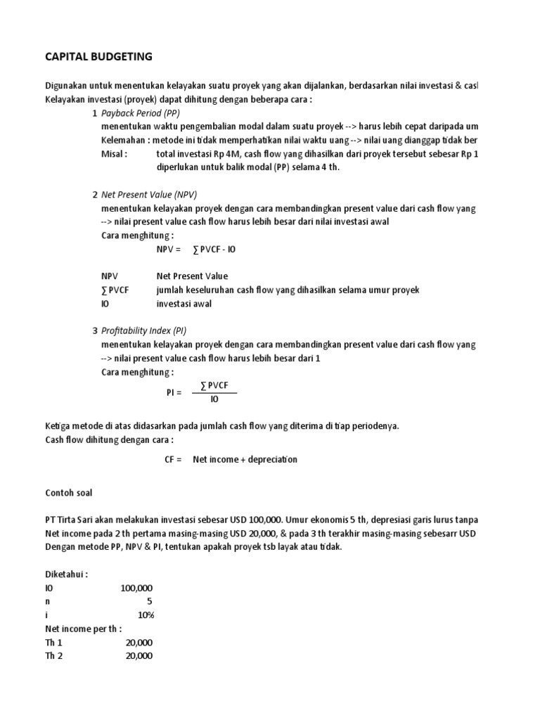 5.+capital+budgeting | PDF
