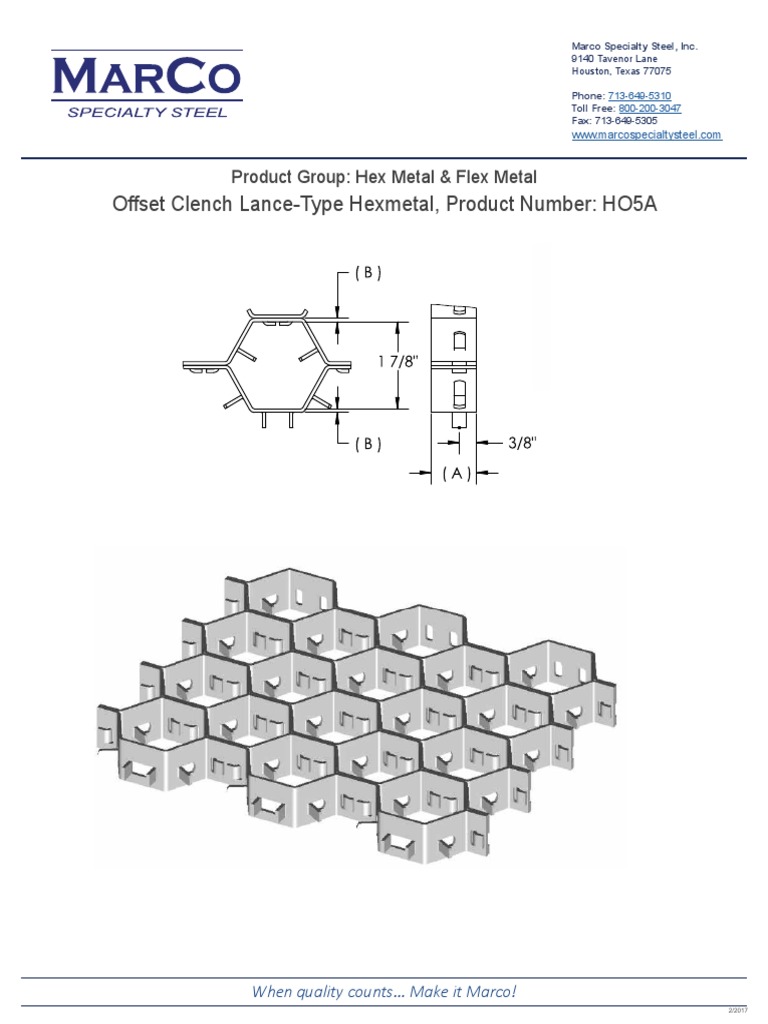 Hex Flex Metal HO5A | PDF