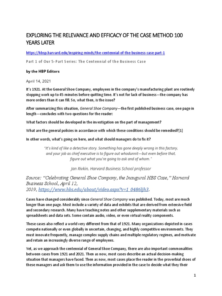 Case Method | PDF | Learning | Teachers