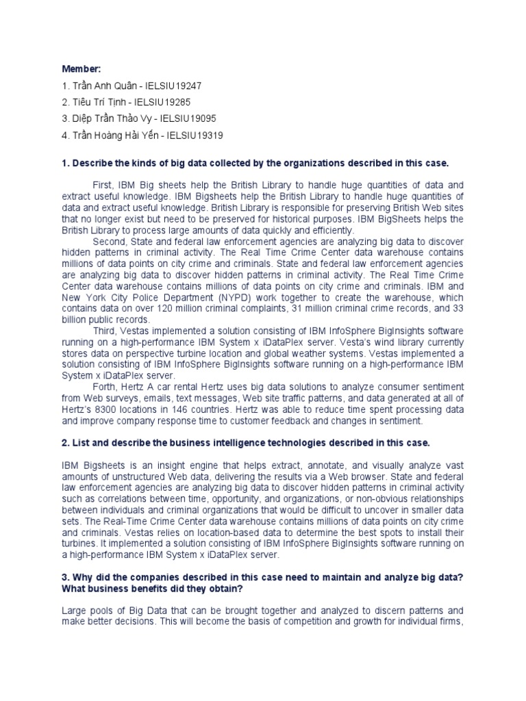 (Case Study) Big Data, Big Rewards | PDF | Big Data | Data