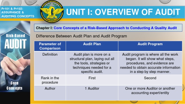 Difference of Audit Plan and Audit Program | PDF