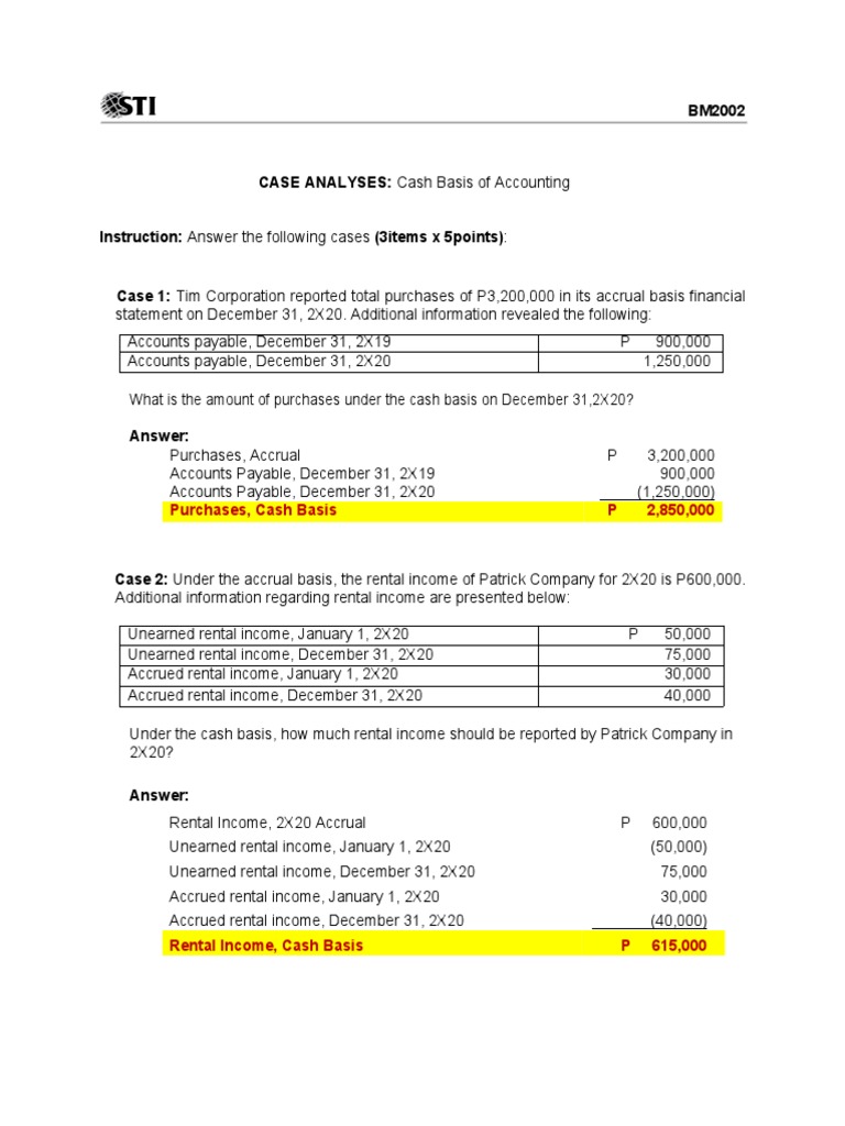 02eLMSActivity1 IA3 | PDF | Accrual | Accounting & Bookkeeping