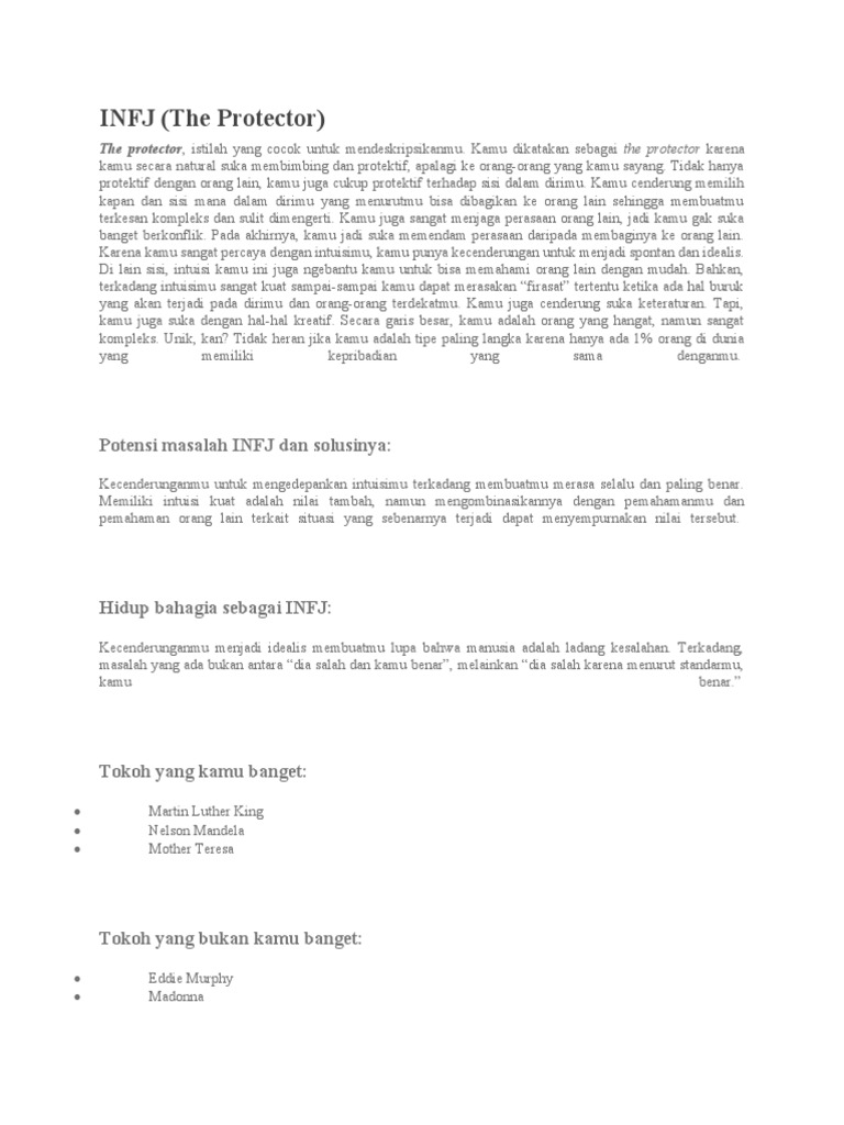 INFJ | PDF