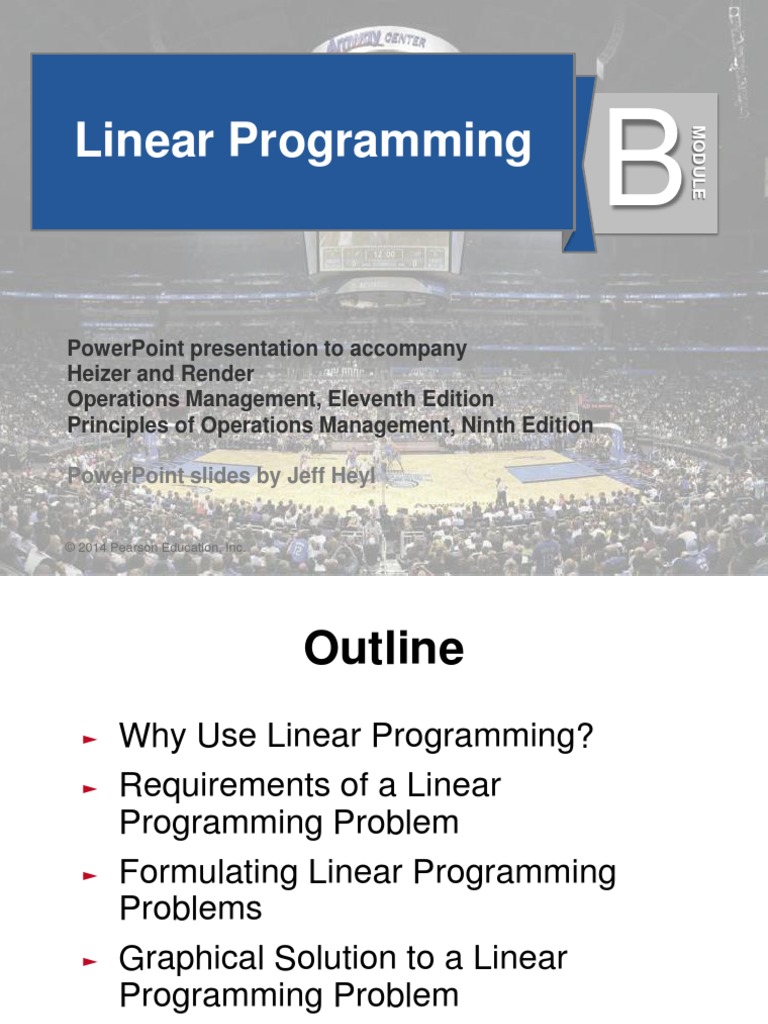 Module B Linear Programming Pdf Linear Programming Mathematical Optimization