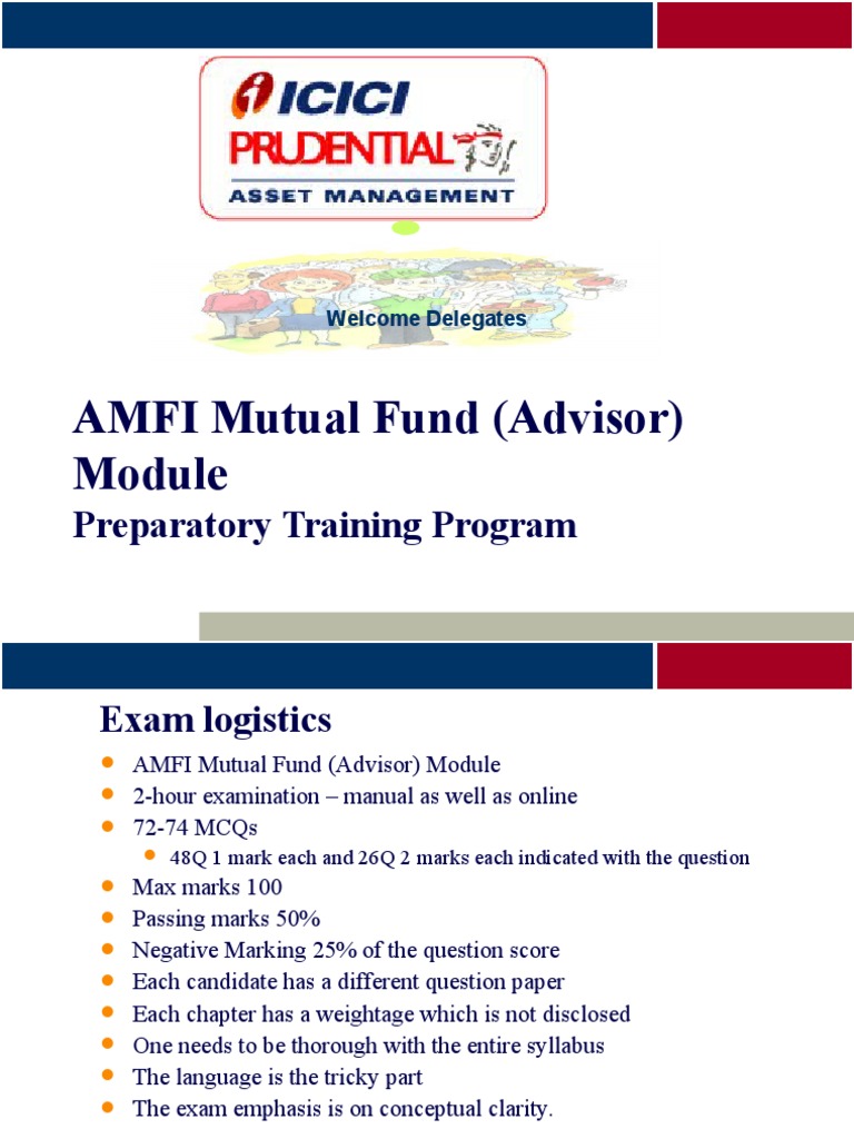 AMFI Mutual Fund (Advisor) : Preparatory Training Program | PDF ...